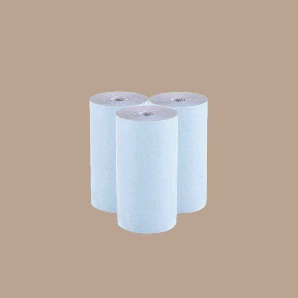 Sticky or Regular Colored Thermal Paper 3 Rolls